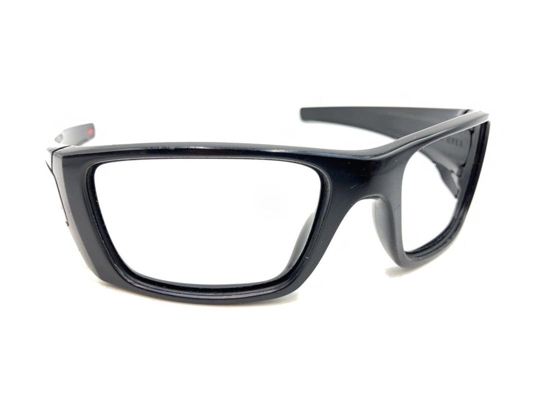 Oakley Fuel Cell Black Rectangle Wrap Sunglasses Frames 130 Designer ...