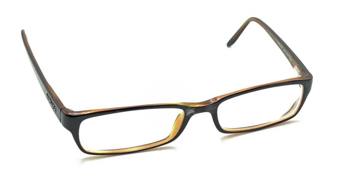 Versace Mod 3071 450 Black Brown Rectangle Eyeglasses Frames 53-17 135 ...