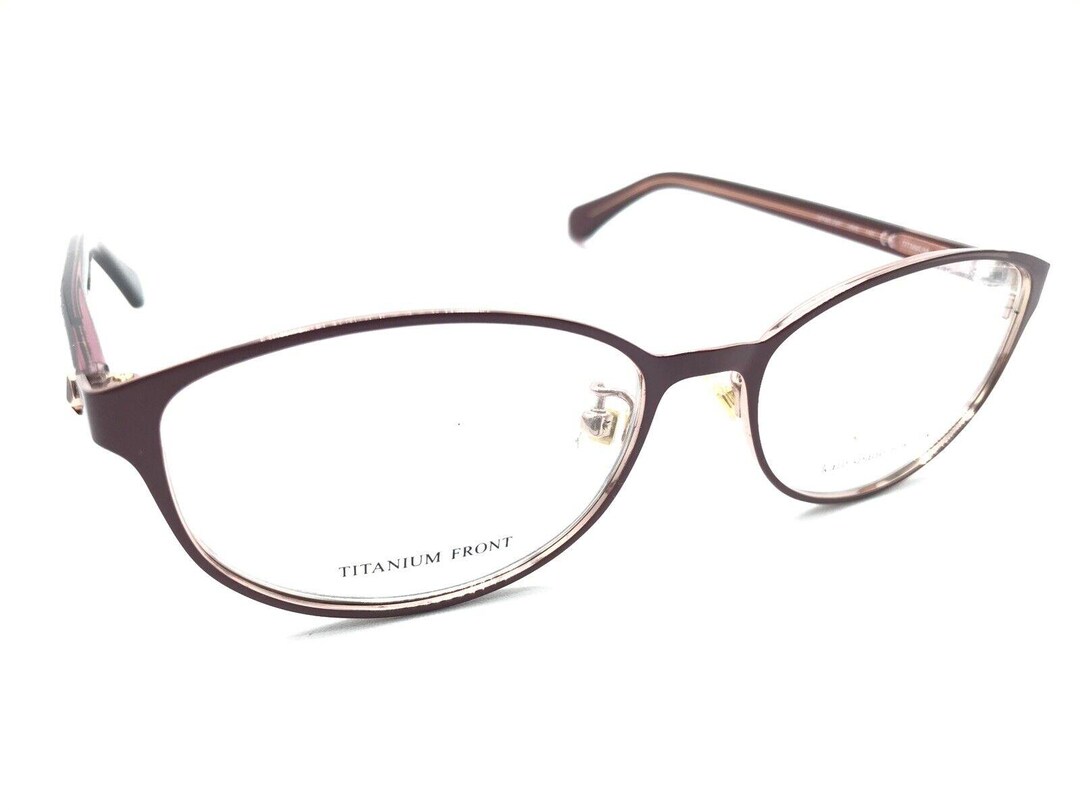 Kate Spade NEW Ophelia 0AW Dark Red Oval Titanium Eyeglasses Frames 53 ...