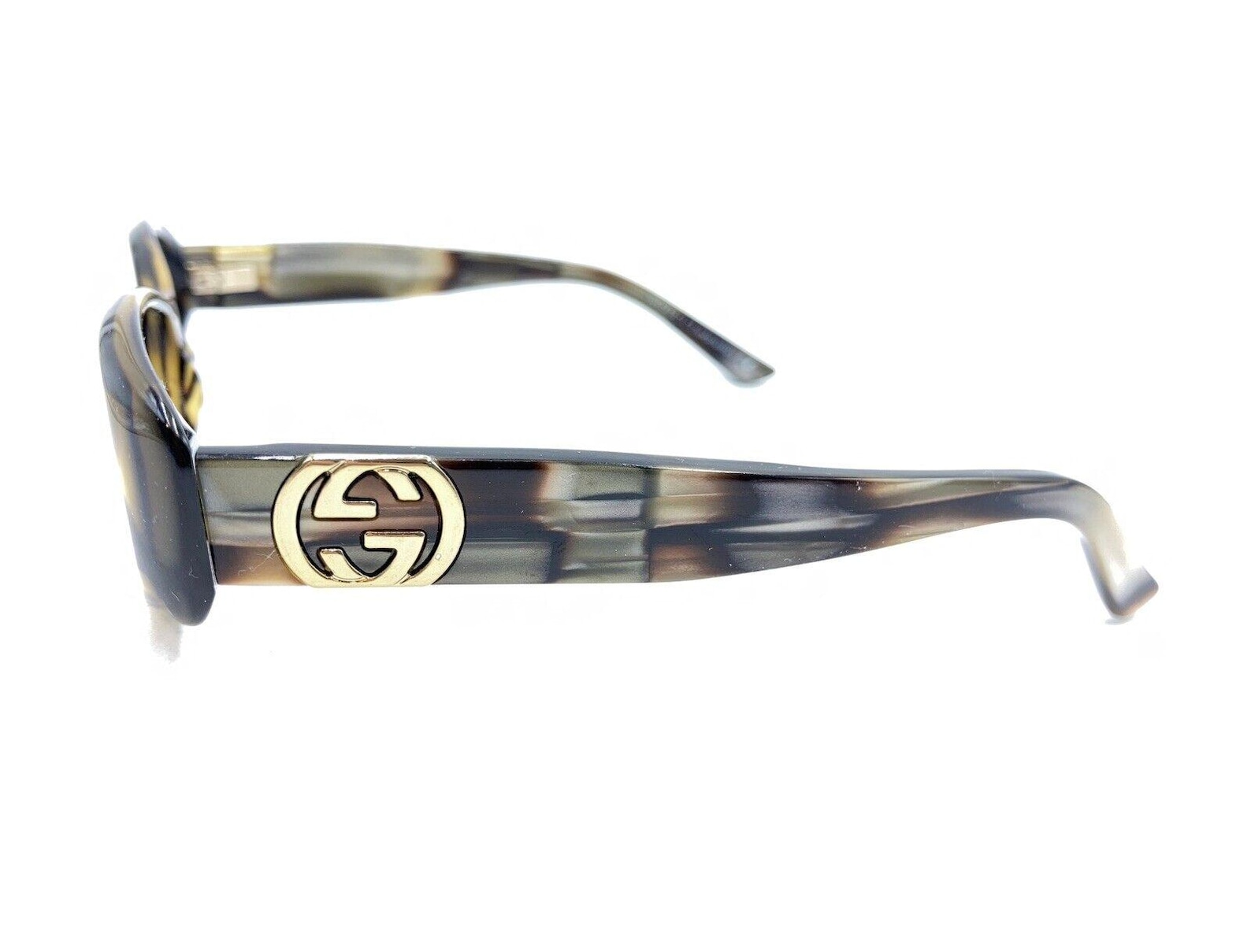 Gucci GG 2973 SVF Brown Gold Marble Rectangle Eyeglasses Frames 50-16 ...