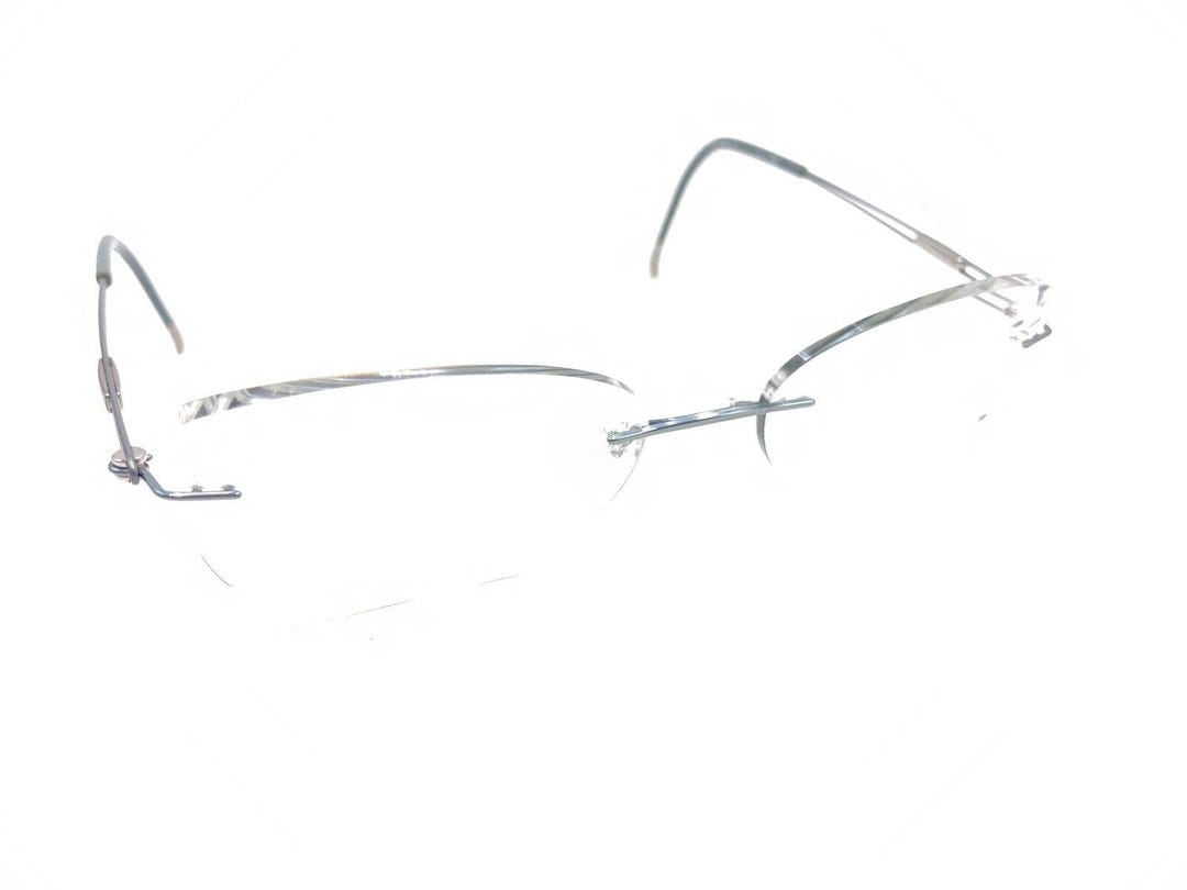 Silhouette 4304 40 6054 5227 Titanium Teal Rimless Eyeglasses Frames 49 ...
