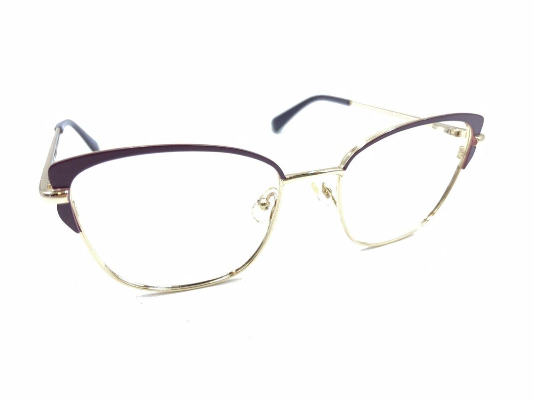 Longchamp LO2108 602 Matte Dark Red Gold Cat Eye Eyeglasses Frames 53 ...