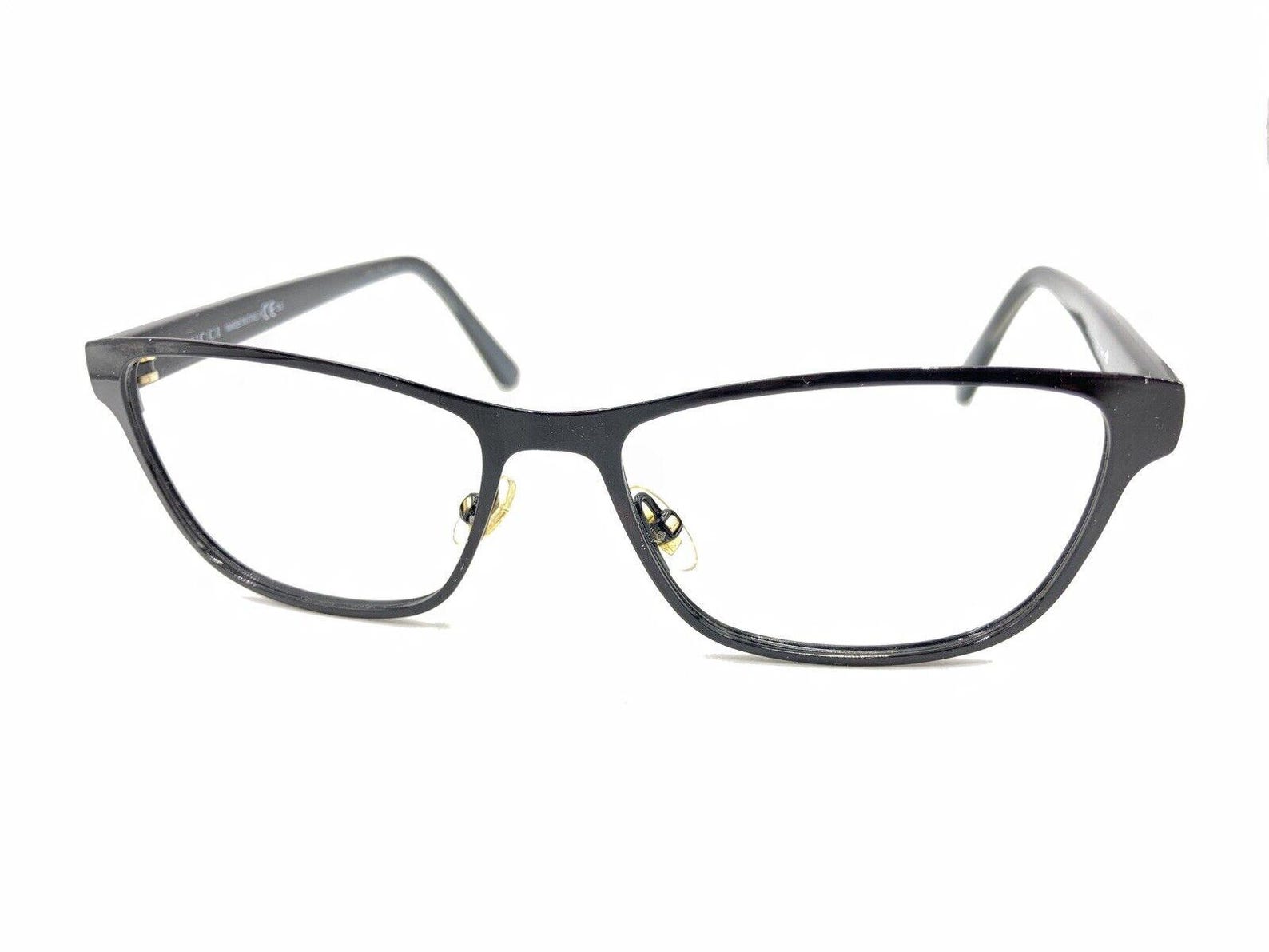 Gucci GG 4259 YLH Black Gold Cat Eye Eyeglasses Frames 52-15 140 Italy ...