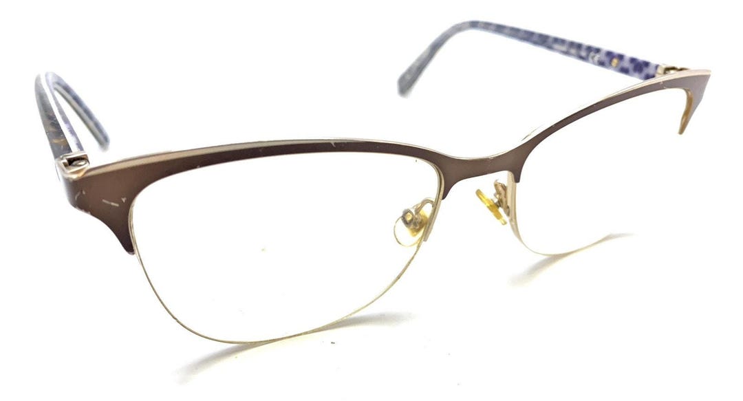 Kate Spade Brieana Brown Bronze Metal Half Rim Eyeglasses Frames 52-17 ...
