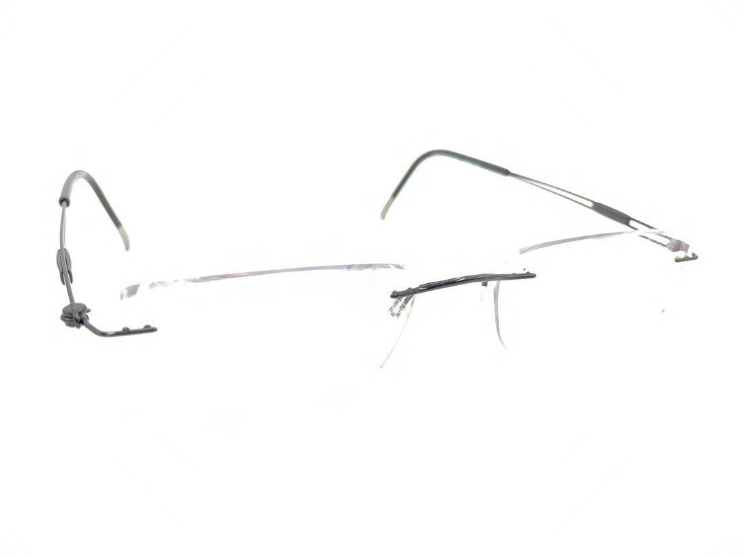 Silhouette 5221 50 6060 5227 Titanium Black Rimless Eyeglasses Frames ...