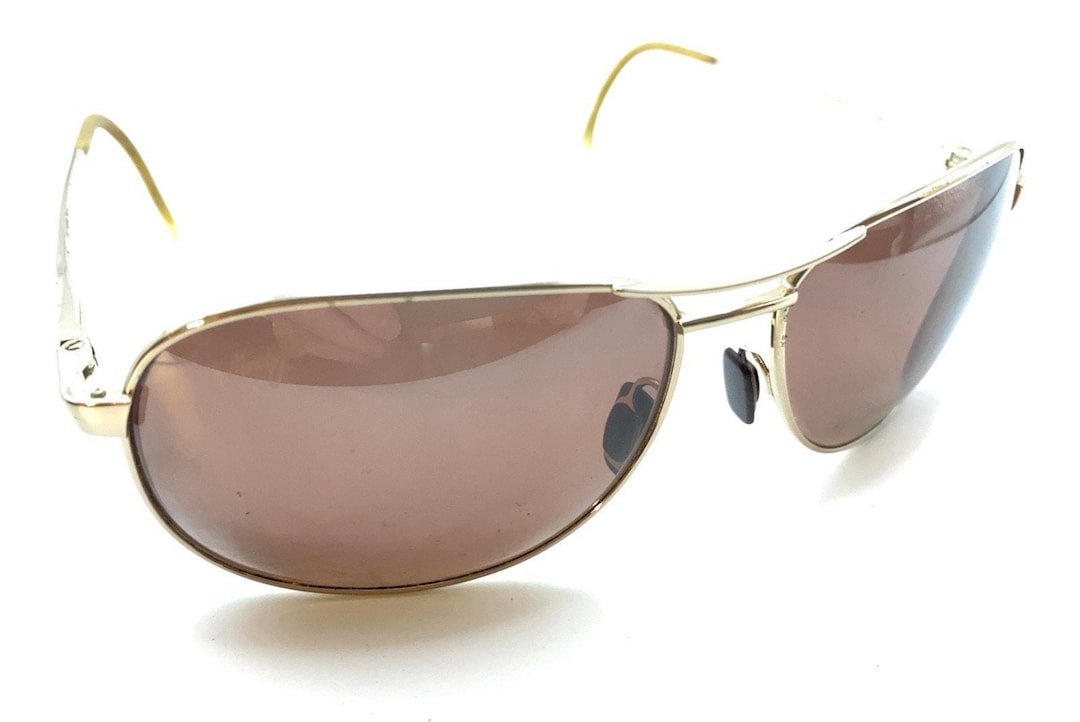 Maui Jim Gold Metal Aviator Sunglasses Frames Classic Designer Men ...