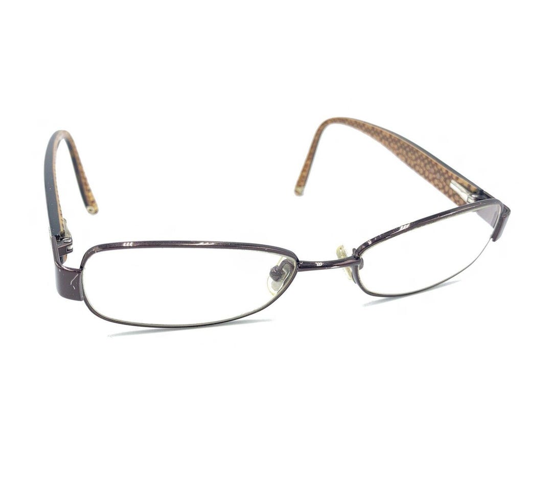 Coach Caden Tortoise Brown Metal Rectangular Eyeglasses Frames 50-16 ...