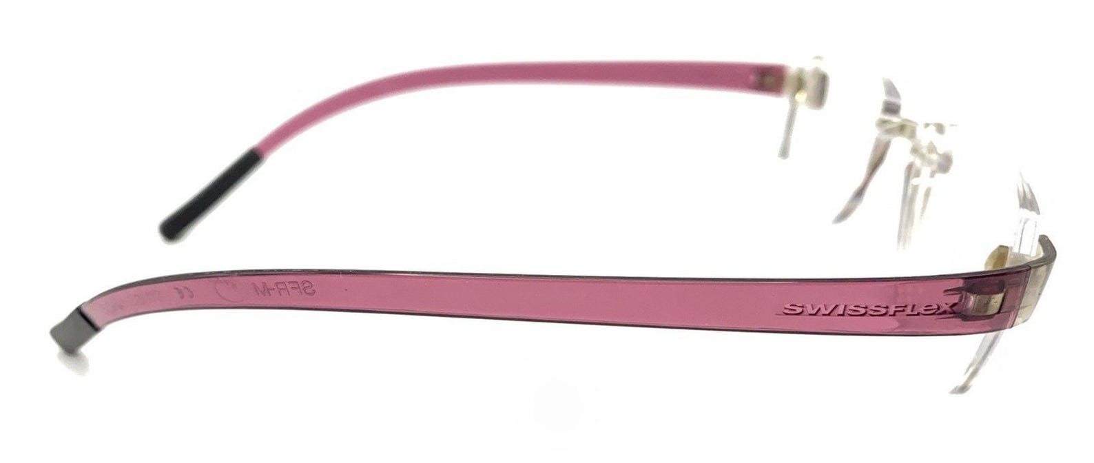 Swissflex SFR-M Clear Purple Lightweight Rectangle Eyeglasses Frames ...