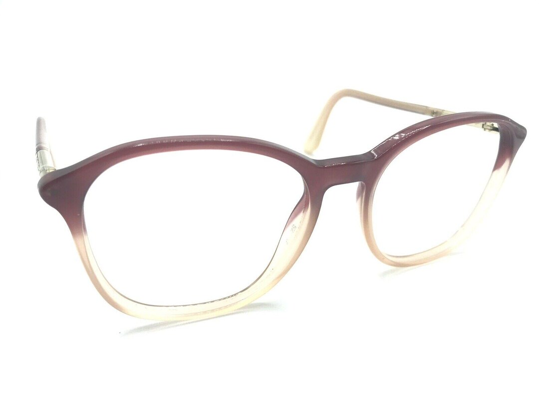 Prada Ombre Brown Beige Round Eyeglasses Frames 52-17 135 Italy Women ...