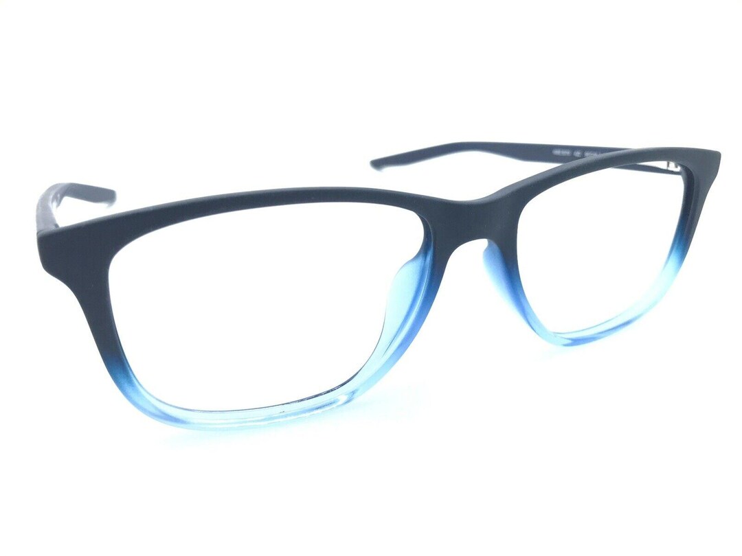 Nike 5019 422 Matte Blue Clear Eyeglasses Frames 50-15 135 Designer ...
