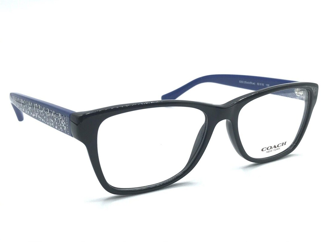 Coach NEW HC 6068 5282 Blue Black Eyeglasses Frames 52-16 135 Women ...