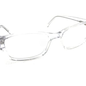 Crystal Clear Transparent Rectangle Eyeglasses Frames 51-17 140 Men ...