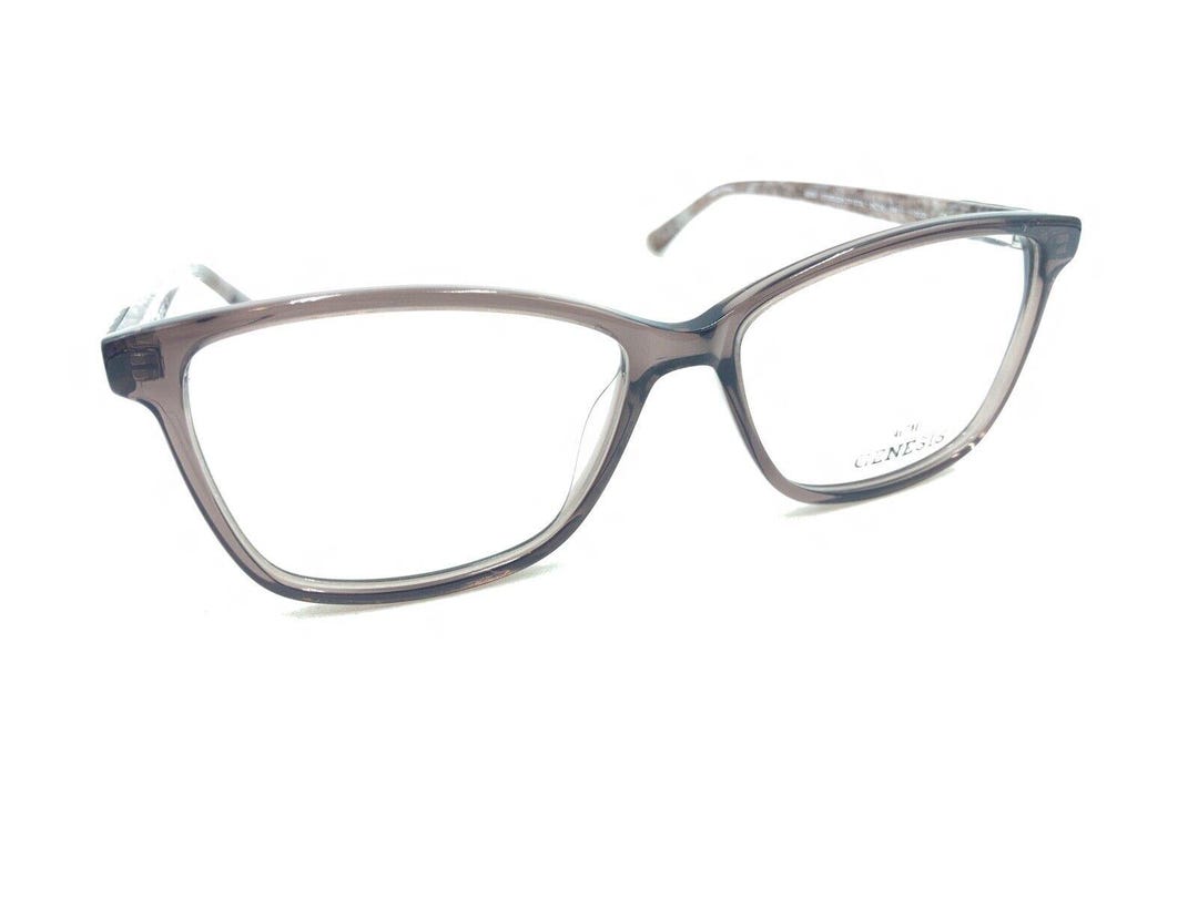Genesis NEW G5054 210 Brown Crystal Eyeglasses Frames 54-15 140 ...
