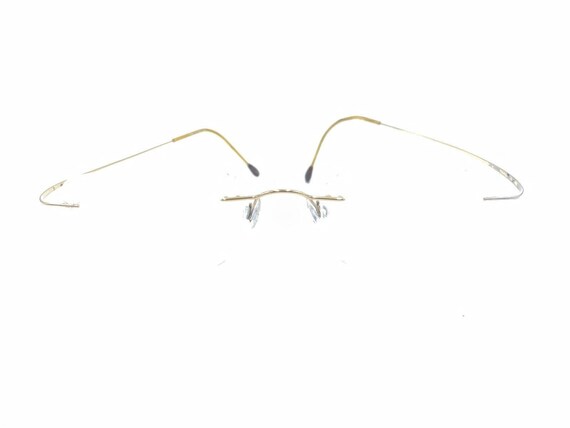 Silhouette 7395 20 6051 Titanium Gold Rimless Eyeglas… - Gem