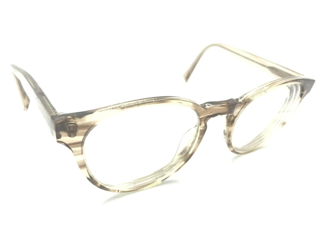 Warby Parker Percey 207 Transparent Brown Round Eyeglasses Frames 48-20 ...