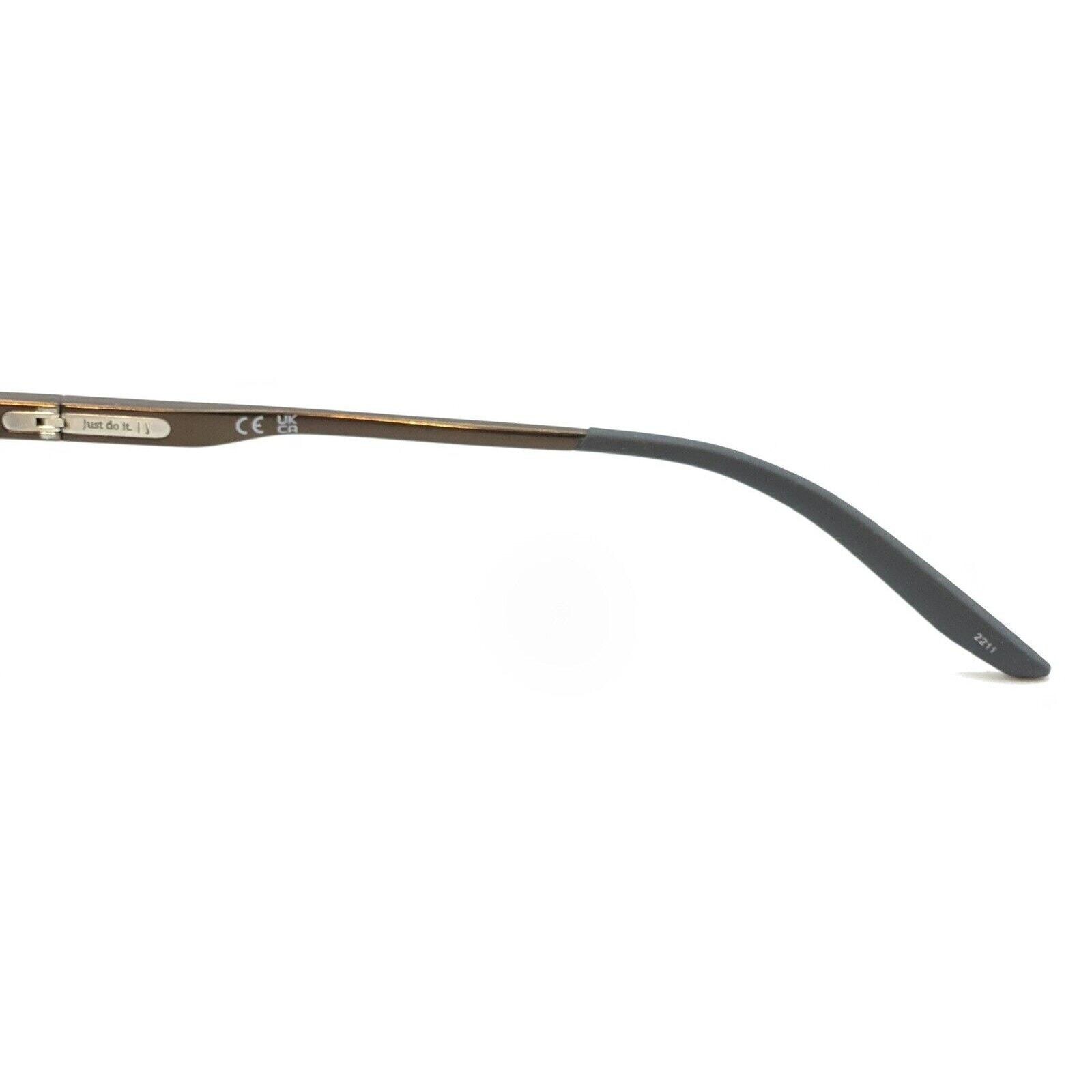Nike 7286 035 Black Clear Bronze Rectangle Eyeglasses Frames 54-17 140 ...
