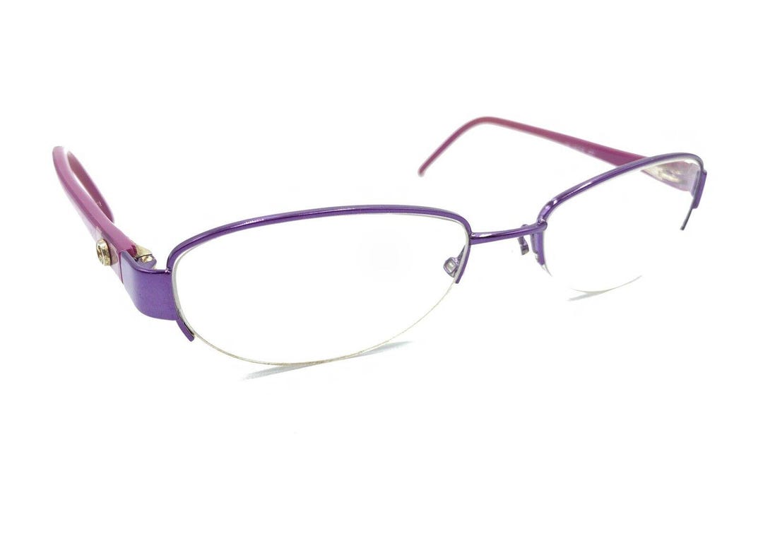 Gucci GG 2718 SE2 Purple Half Rim Eyeglasses Frames 53-18 130 Italy ...