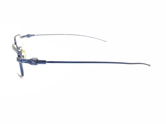 Nike Blue Metal Rectangle Eyeglasses Frames Designer … - Gem