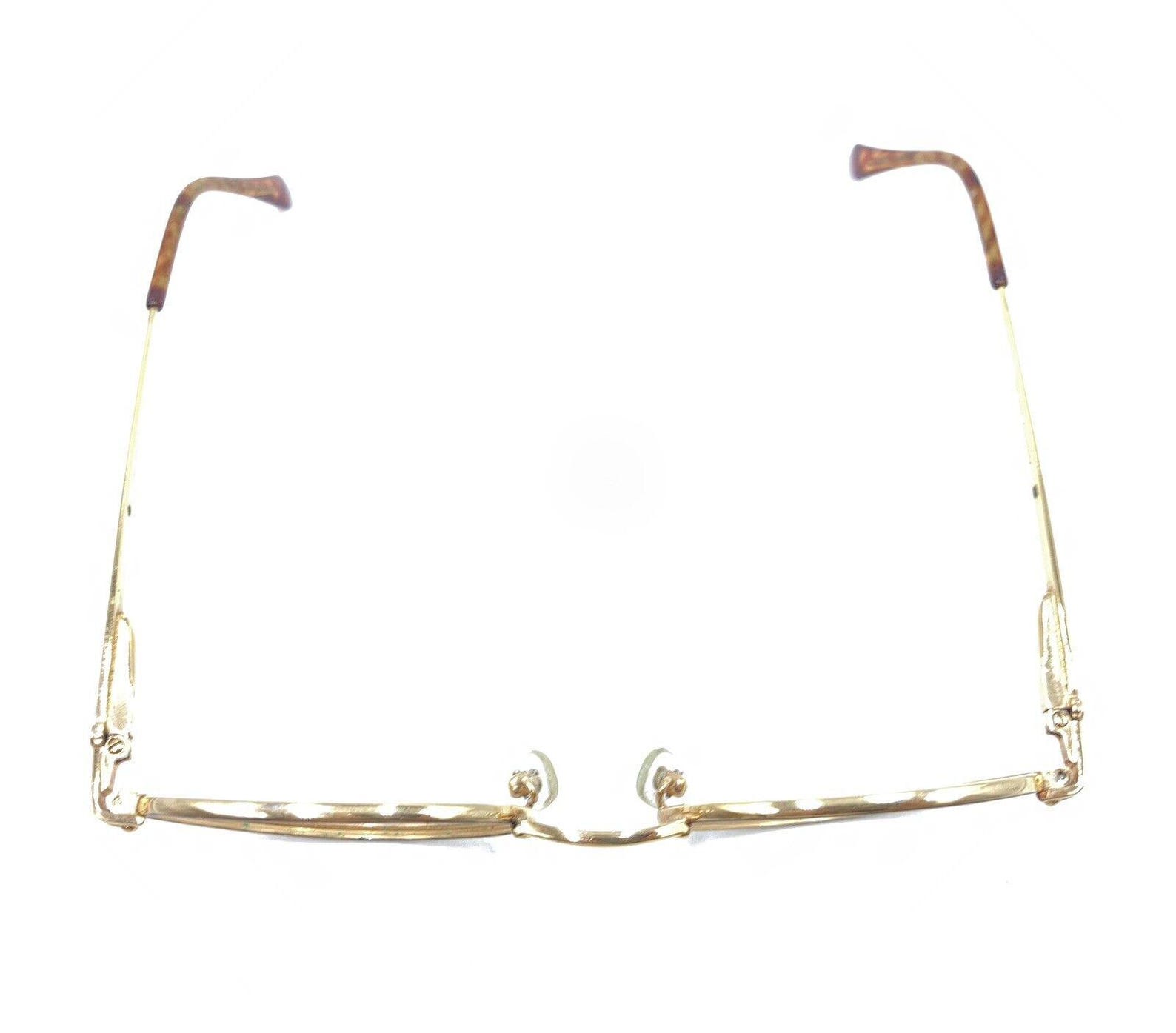 American Optical AO Vintage Tortoise Brown Gold Eyeglasses Frames 53-18 ...