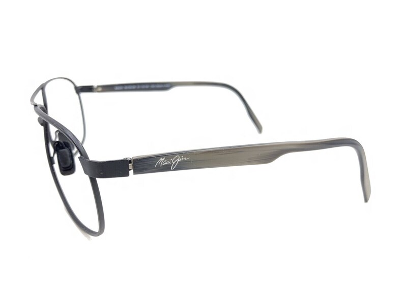 Maui Jim Castles MJ 728-2M Matte Black Aviator Sunglasses Frames 61-16 ...