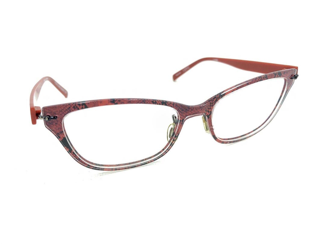 Aspire Poetic Red Snake Cat Eye Eyeglasses Frames 52-17 140 Designer ...