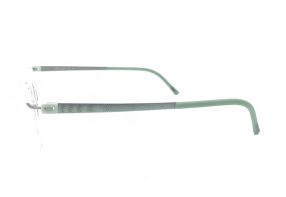 Silhouette 5452 40 6054 Mint Green Rimless Eyeglasses… - Gem
