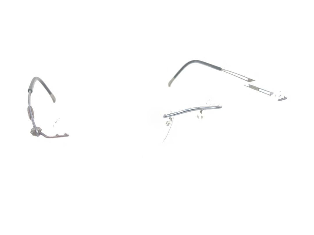 Silhouette 5227 40 6056 Titanium Gray Green Rimless Eyeglasses Frames ...