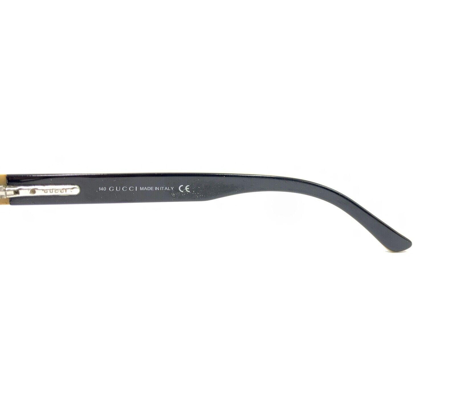 Gucci GG 1533 21R Black Tan Beige Rectangle Eyeglasses Frames 54-14 140 ...