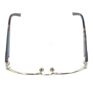Gucci Gold Brown Tortoise Rectangle Eyeglasses Frames 53-17 135 Italy ...