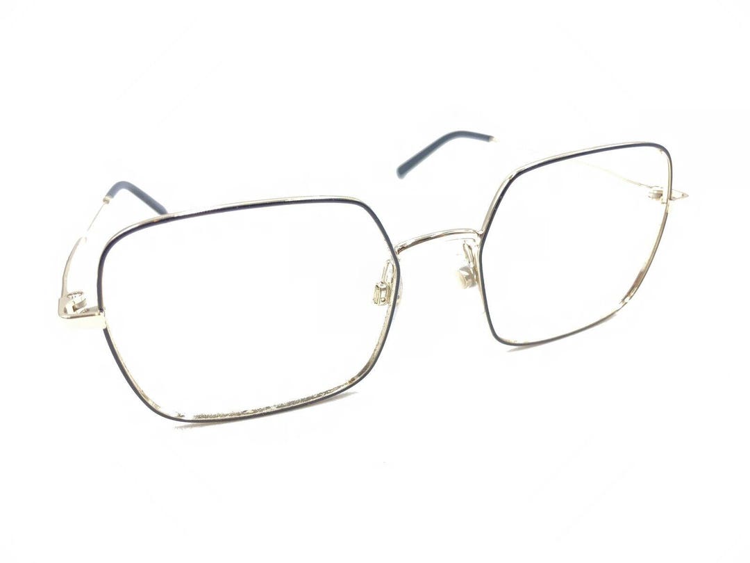 Marc Jacobs Black Gold Metal Square Eyeglasses Frames 54-18 145 ...