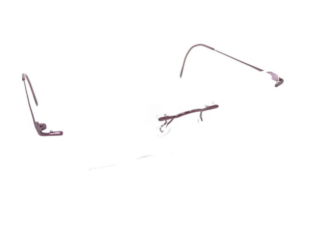 Marchon Airlock 2 760 62 Shiny Brown Rimless Eyeglasses Frames 21 140 ...