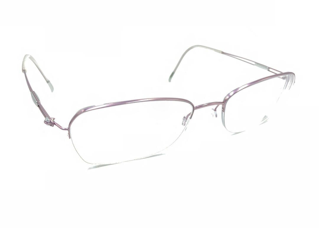 Silhouette 4337 40 6053 Titanium Light Purple Half Eyeglasses Frames 52 ...