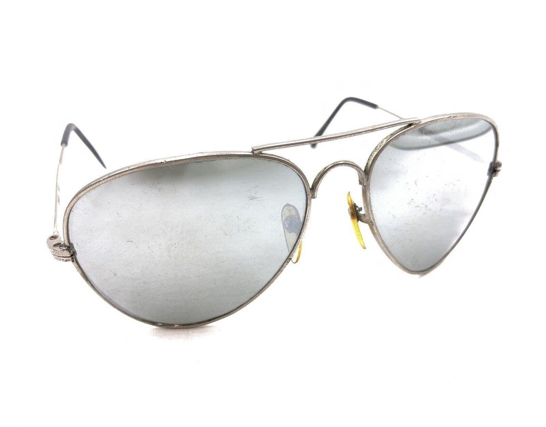 Cool-ray Gunmetal Aviator Sunglasses Gray Lens 140 Designer Pilot Men ...