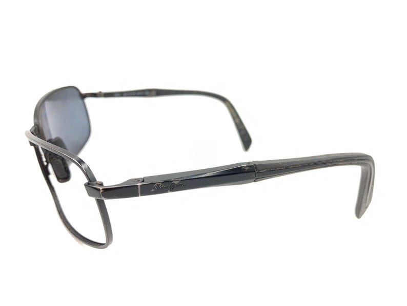 Maui Jim Long Beach MJ 240-2M Black Wrap Sunglasses Frames 64-16 130 ...
