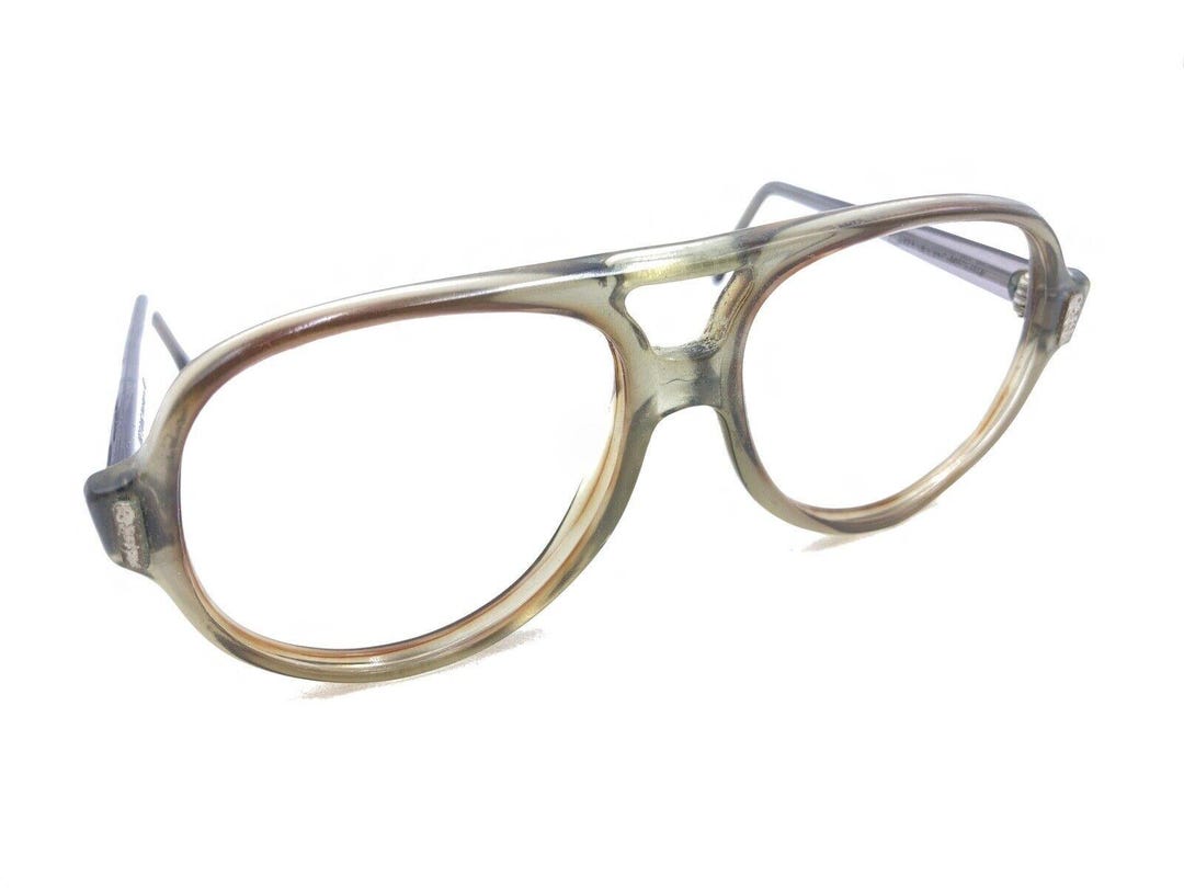 American Optical AO Flex-fit Vintage Gray Aviator Eyeglasses Frames 145 ...
