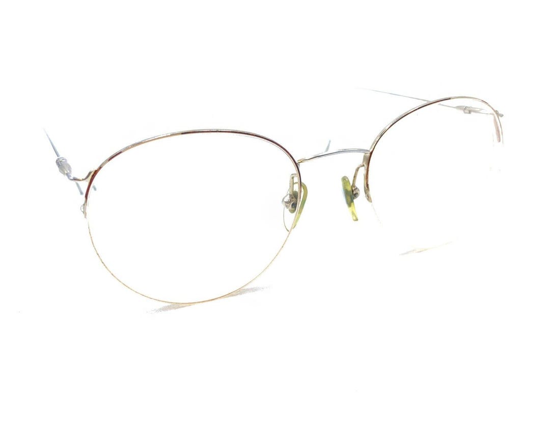 Lawrence Eyewear Gold Half Rim Eyeglasses Frames 50-18 135 Designer Men ...