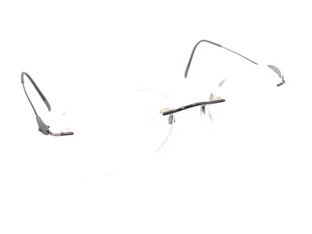 Silhouette 5500 70 9040 Titanium Black Rimless Eyeglasses Frames 19 145 ...