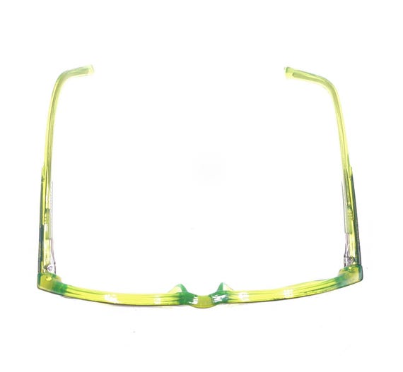 Converse Black Translucent Neon Green Eyeglasses Fram… - Gem