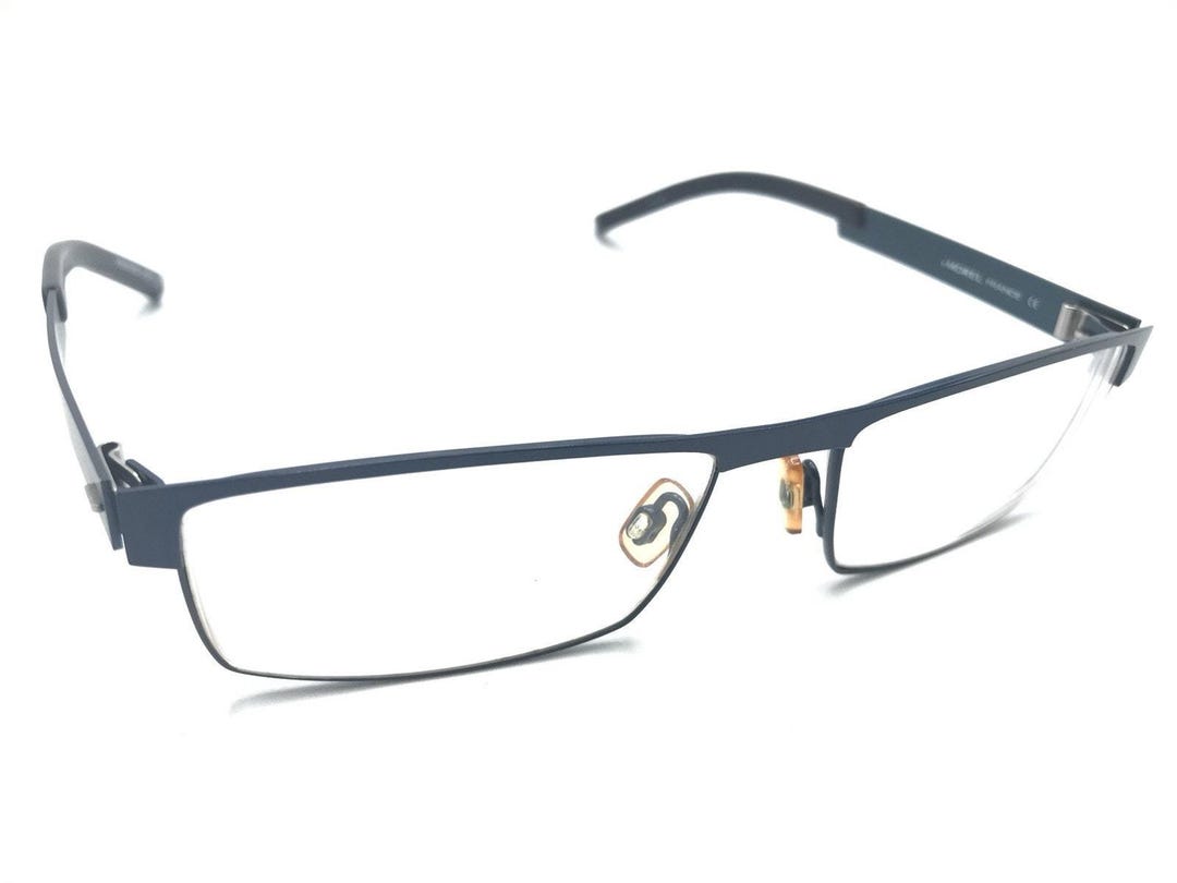 Morel LIGHTEC 7330L Blue Black Eyeglasses Frames 54-17 140 France ...