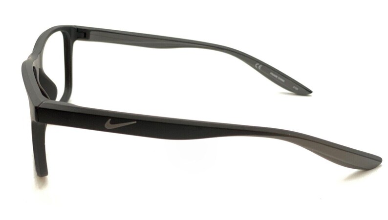 Nike Live Free 7038 001 Matte Black Rectangle Eyeglasses Frames 53-18 ...