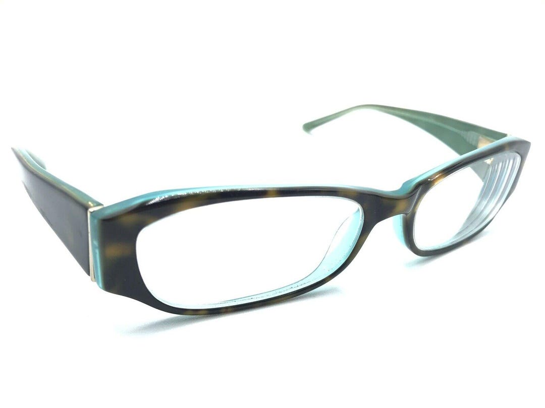 Kate Spade Brown Tortoise Teal Rectangle Eyeglasses Frames 52-16 Women ...