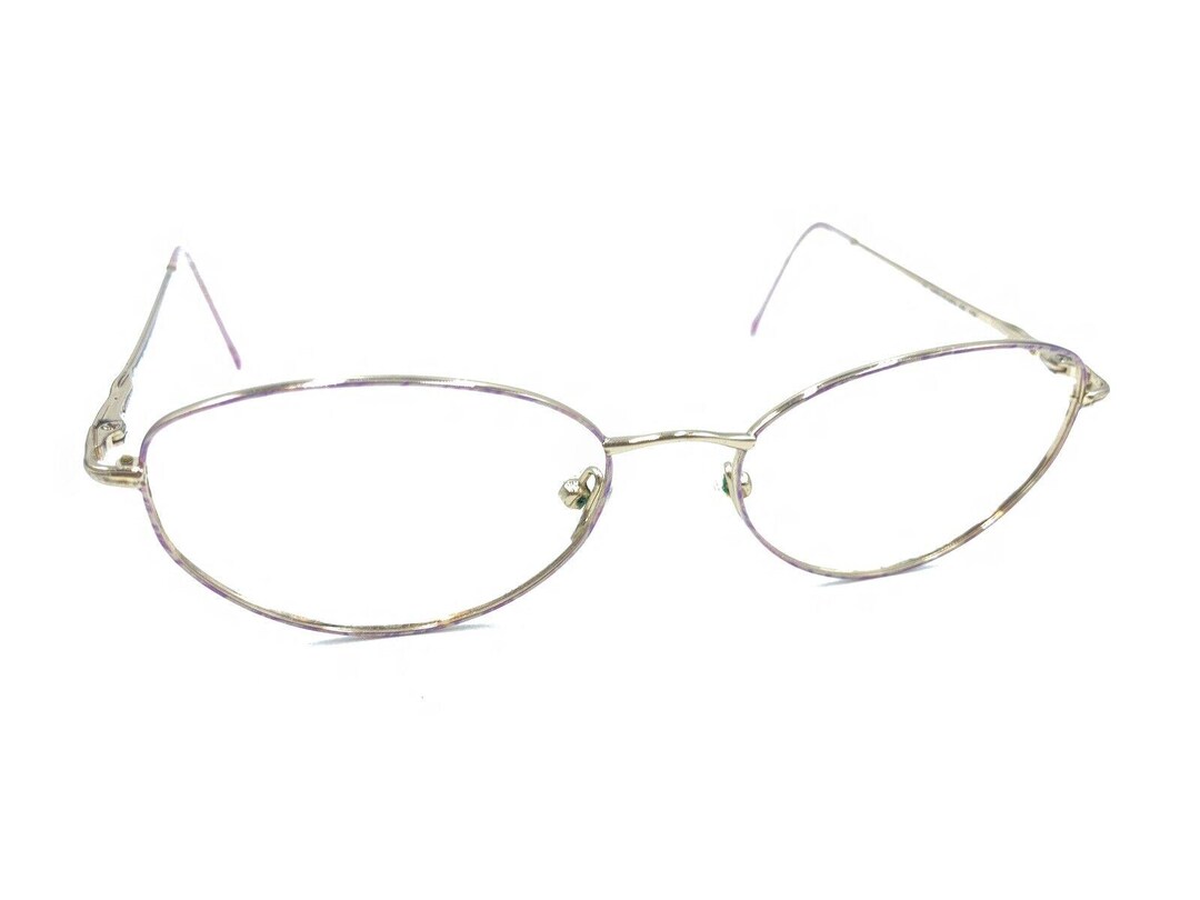 Safilo Elasta 4711 Y79 Gold Metal Oval Eyeglasses Frames 135 Italy ...