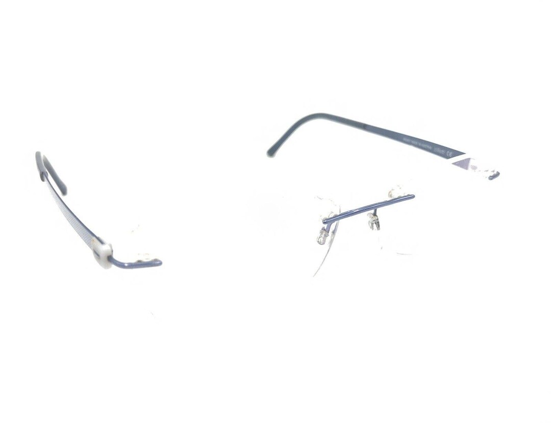 Silhouette 5452 40 6059 Titanium Blue Gray Rimless Eyeglasses Frames 17 ...