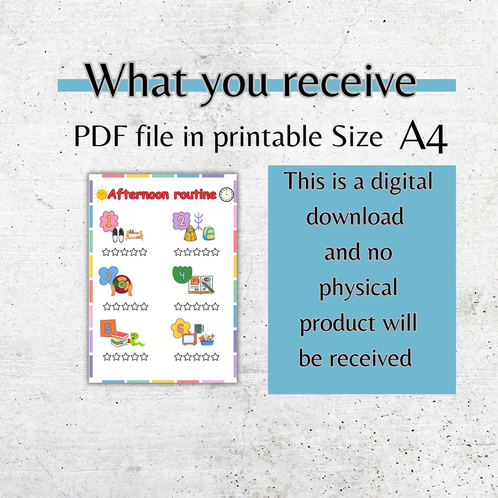 Afternoon Routine Checklist Printable Childrens Visual Checklist SEN ...