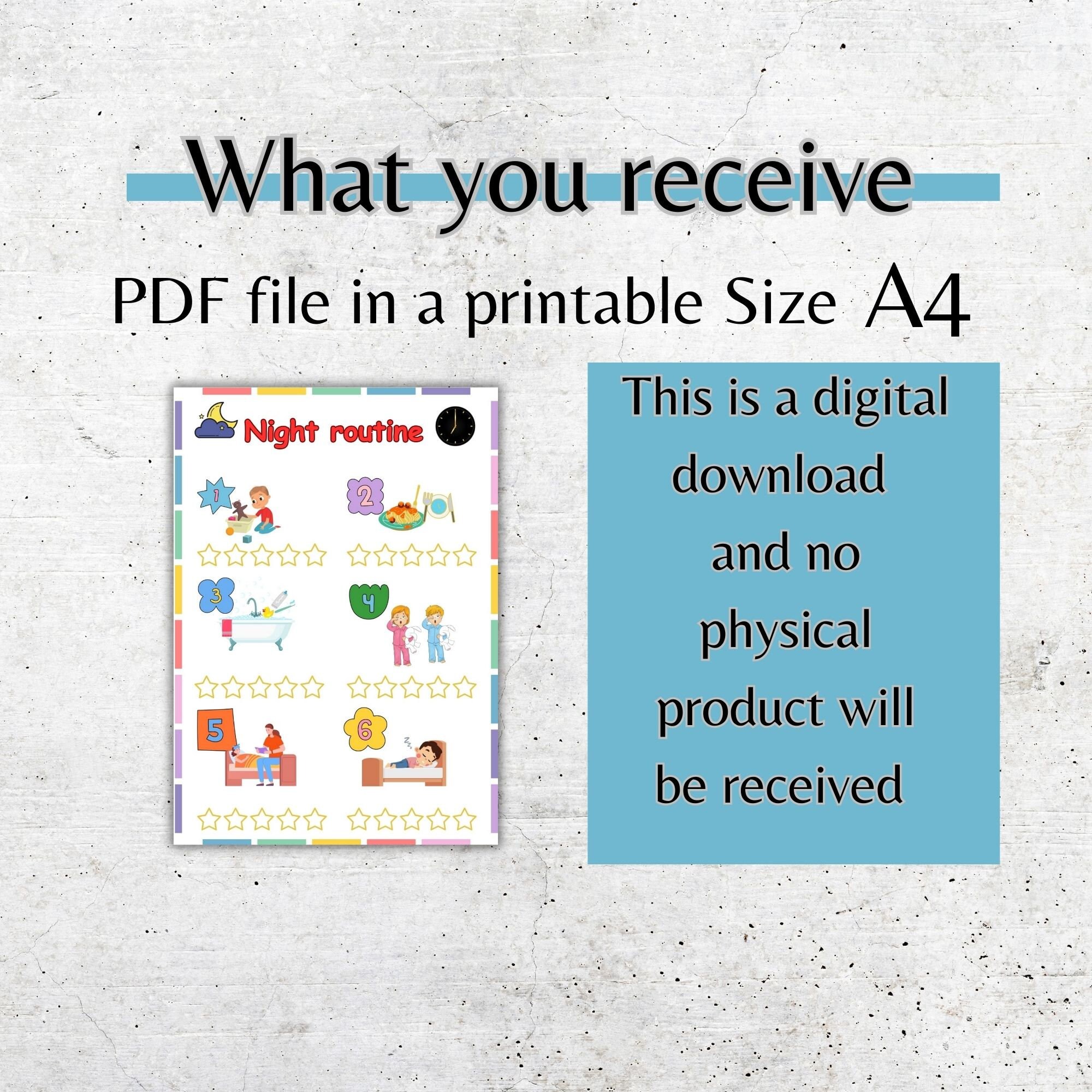 Nighttime Checklist Routine Chart Visual Checklist SEN Special ...