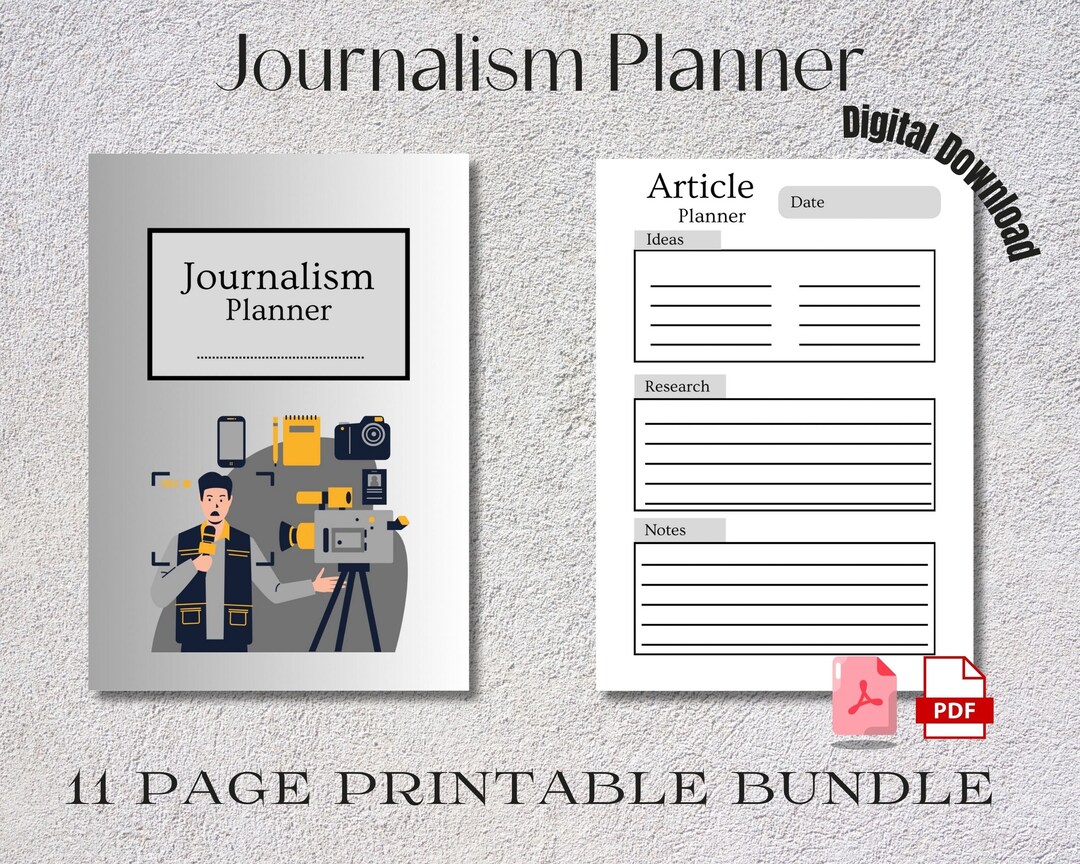 Journalism Planner Daily Journalist Planner Monthly Journalism Journal ...