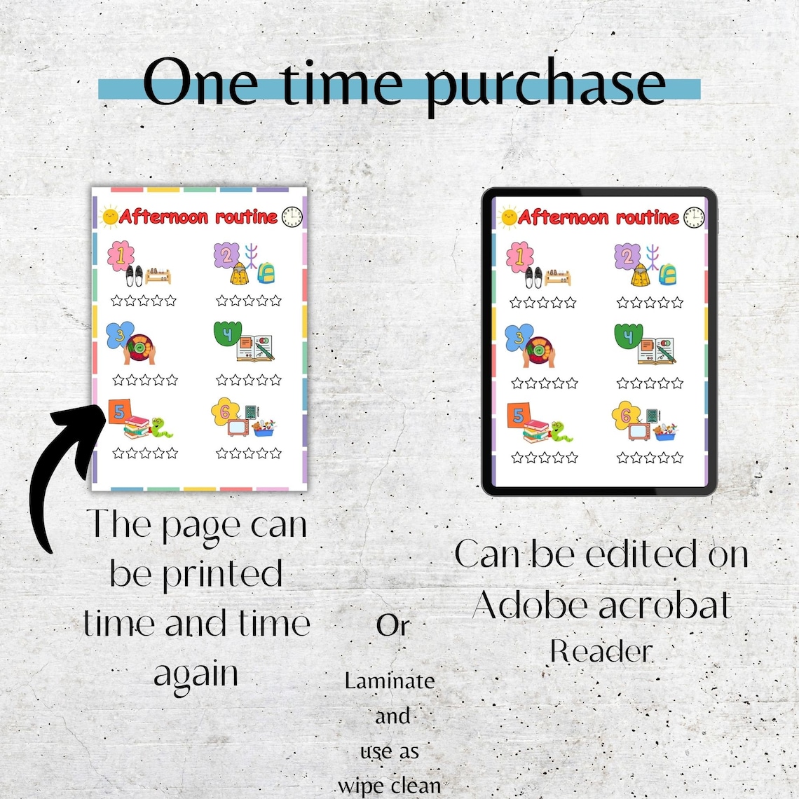 Afternoon Routine Checklist Printable Childrens Visual Checklist SEN ...