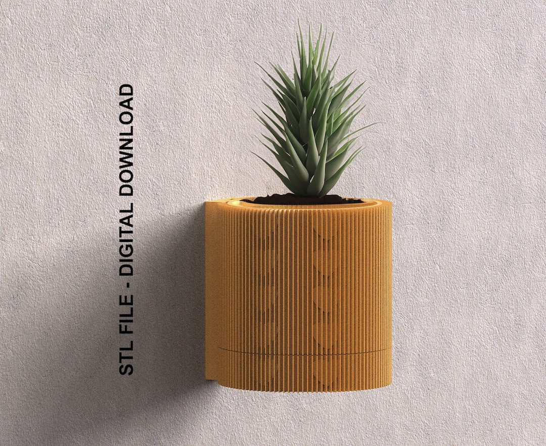 Wall Mounted Planter STL File for 3D Printing - Hidden Hearts ...