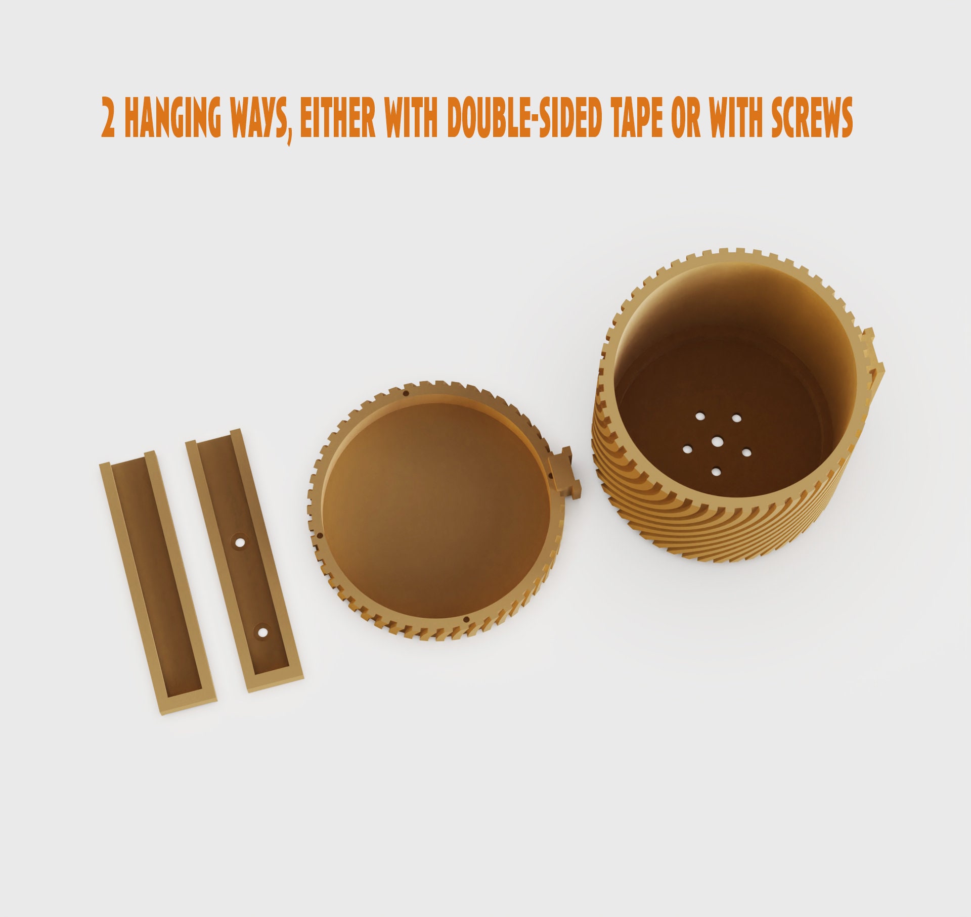 Wall Mounted Planter STL File for 3D Printing - Wave Design - Etsy