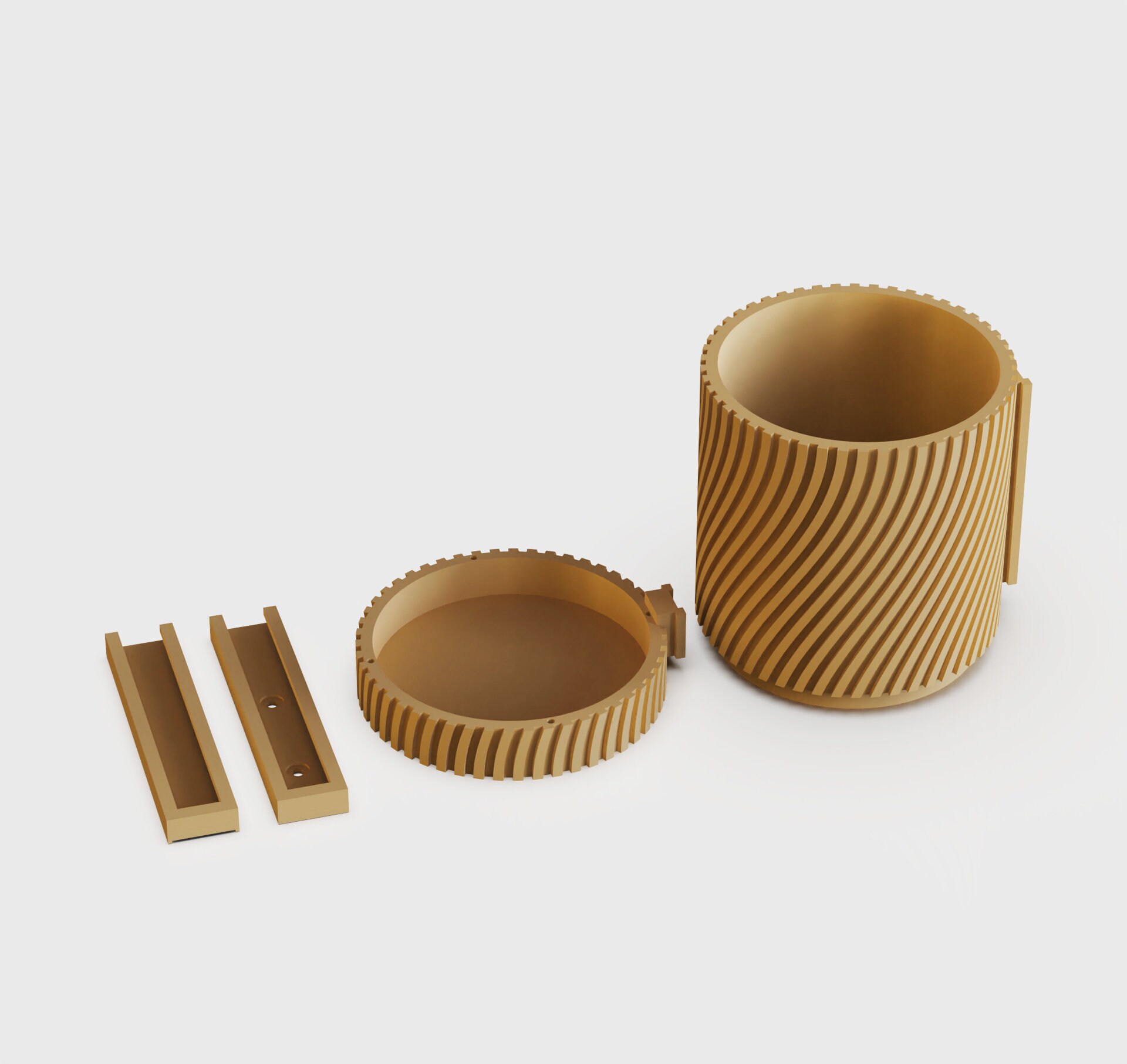 Wall Mounted Planter STL File for 3D Printing - Wave Design - Etsy UK